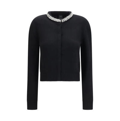 Pinko 品高 女士 FW26 开衫 Colonia 珠宝衣领针织
