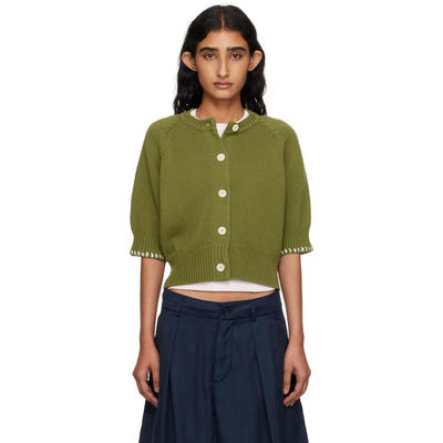 YMC 女士 开衫 绿色 Kwai Knit