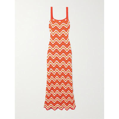 Escvdo 女士秋冬新品 中长连衣裙 Marea 钩花棉质长款连衣裙