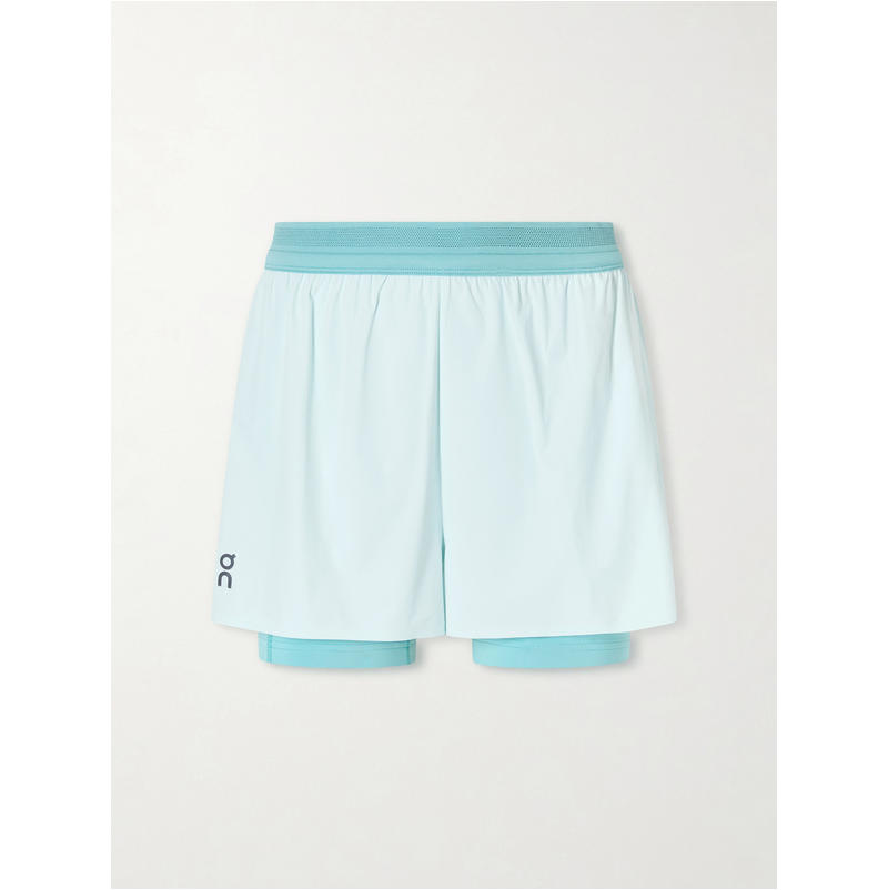 On 昂跑 女士 FW26 短裤 3" 比赛层叠感网纱边弹性针织