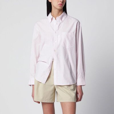 Dunst 女士 SS26 衬衫 COTTONBLEND 粉色条纹