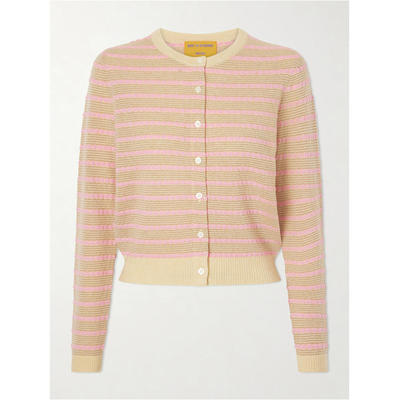 Guest In Residence 女士 FW26 开衫 Jane 条纹羊绒针织