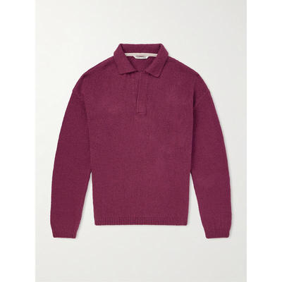 A Kind Of Guise 男士 FW26 毛衣 鹤毛有机棉珠皮呢Polo