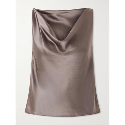 LESET 女士 SS26 上衣 Barb 垂褶缎面衫