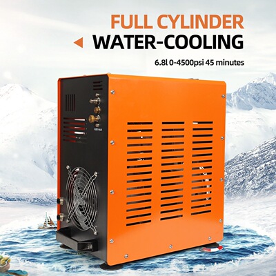 无油双缸水冷电动打气机大瓶30mpa供气可调测压泵高压充气泵40mpa