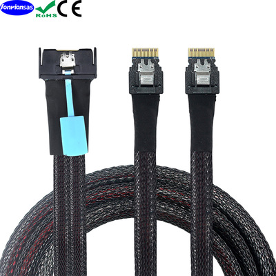 MCIO8XSAS8i转2个SFF-86544i数据转接线86544i跨境出口