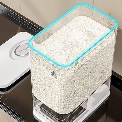 透明米桶家IZG用025新谷款防虫装防2潮密封五杂粮罐米面储存罐米