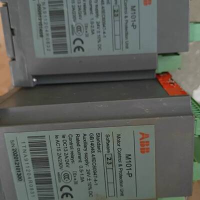 维修ABB M101-P 2 24VD C 2.3，马达控制器保护器件个带接线端?