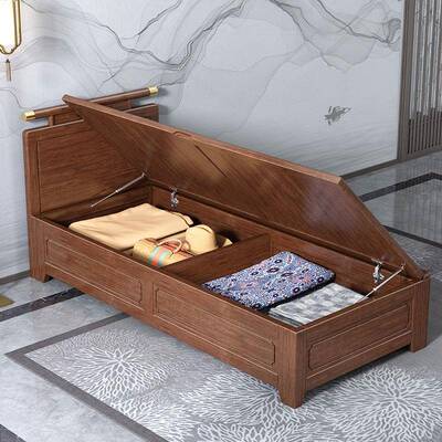 新储中胡式实木贵妃椅发躺M220421椅沙桃木客厅物太妃椅美人榻卧