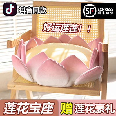 莲花坐垫好运莲莲宝座懒人客厅阳台地板上看书坐垫办公家用蒲团垫