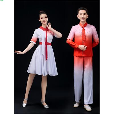 连衣裙中学生诗歌朗诵合唱表演服