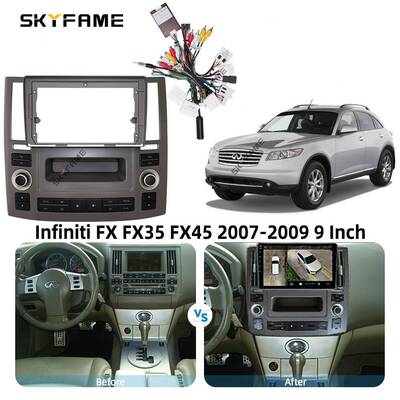 SKY变FAME百框套框FXFX35FX45中控导航改装安卓大屏BXD面板面线