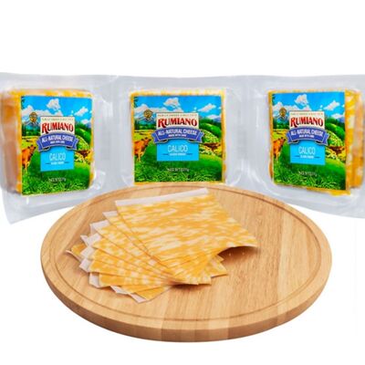 山姆芝士片Rumiano科尔比奶酪片原制干酪片227g*3连包奶香浓郁