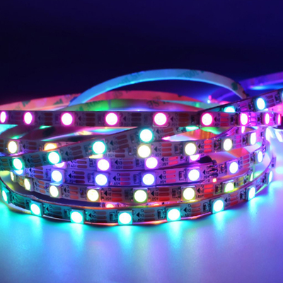 超窄WS2812B5mm3535贴片幻彩RGB全彩5V12V伏LED流水可编程软灯带