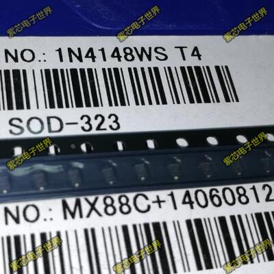 贴片开关二极管1N4148WS IN4148WS T4 SOD-323 0805体积 全新直拍