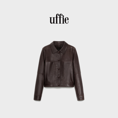 uffie于绘美拉德巧克力皮外套