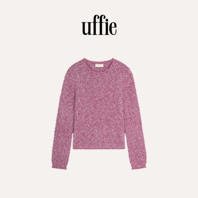 uffie于绘星光树莓圆领毛衣