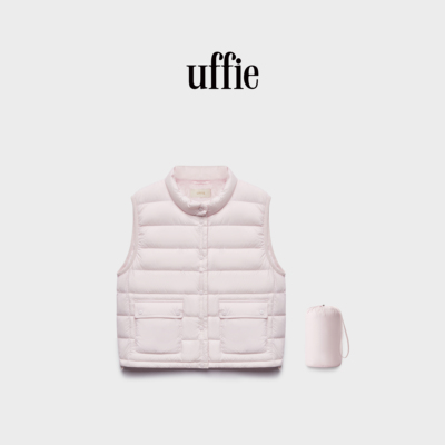 uffie于绘口袋饰排骨鹅绒马甲