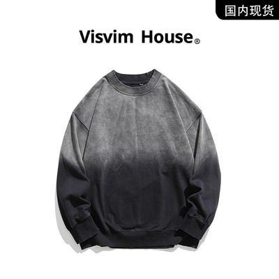 VISVIM男生卫衣春秋圆领打底衫