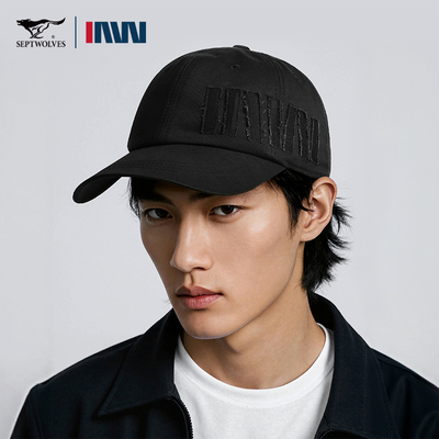 七匹狼男士棒球帽子大头围鸭舌帽