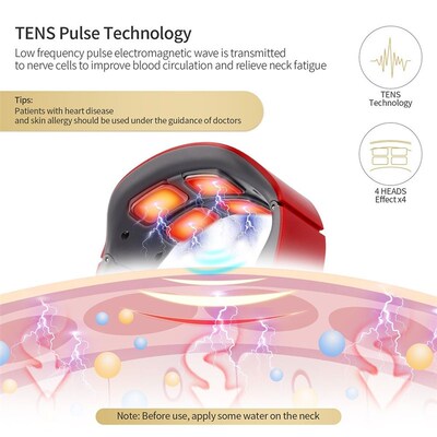 新品6D Electric Neck Massager TENSE Cervical Shoulder Massag