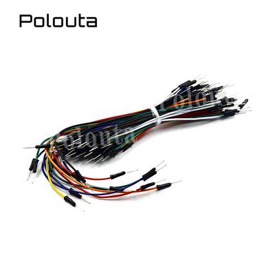 Polouta 优质面包板线 插线 连接线 导线 面包板跳线扎线一扎65根