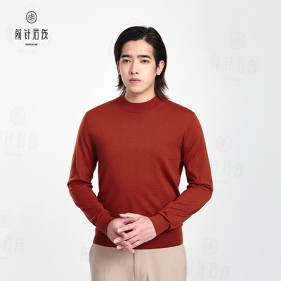 纯羊绒衫半高领可机洗长袖