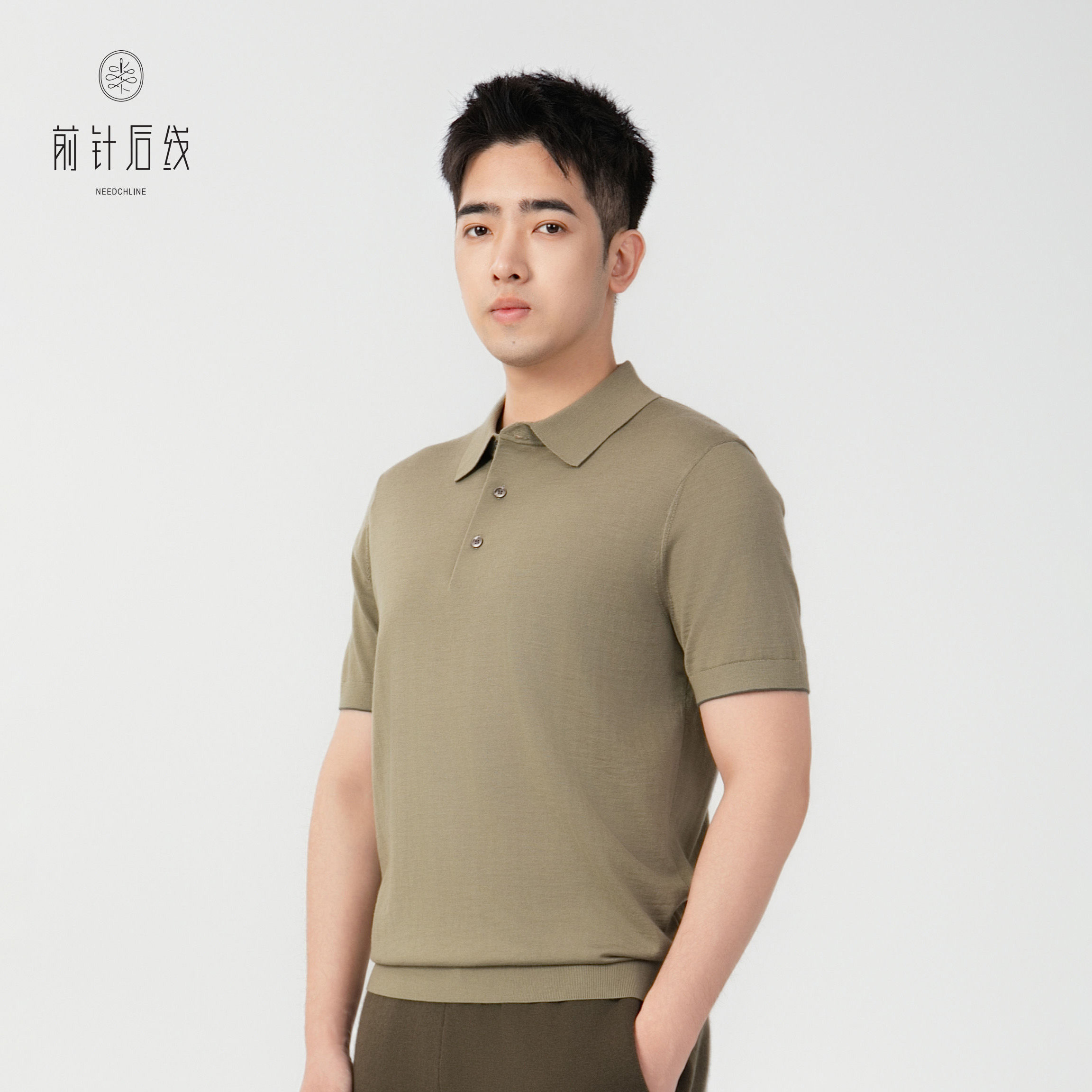 丝毛绒polo衫翻领短袖男士春季上新轻奢男款高级感男装打底衫上衣