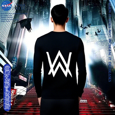 NASA Alan Walker艾伦沃克同款圆领卫衣男电音DJ欧美衣服秋冬外套