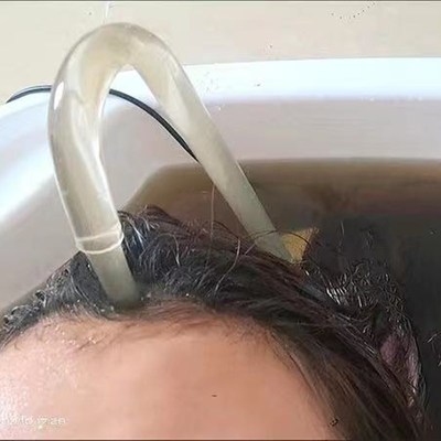 中药头疗洗头床水循环配件头疗流水泵洗头盆专用弯管出水泵洗头泵