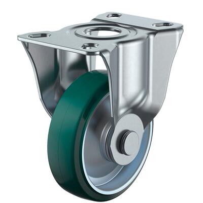 SK-100UWS 4寸PU固定轮 YUEI 优越CASTER脚轮