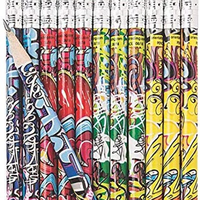 极速Fun Express Graffitti Pencils - Stationery - 24 Pieces