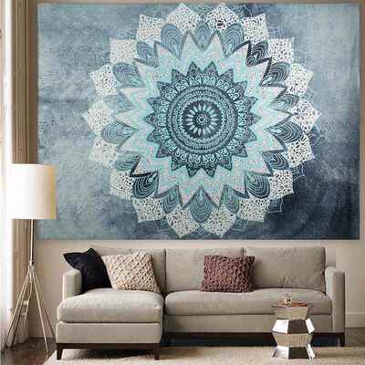 极速newIndian Mandala Tapestry Wall HanginNg Sandy Beach Thr