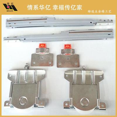新款 实木缓冲趟门轮Buffer sliding door roller 家具五金配件