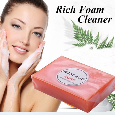 新品kojic acid mwhitening facial soap曲酸骨胶原手工皂洗脸手