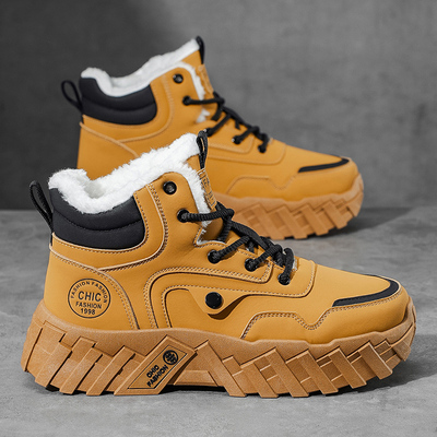 高帮男鞋冬季2025新款青少年休闲