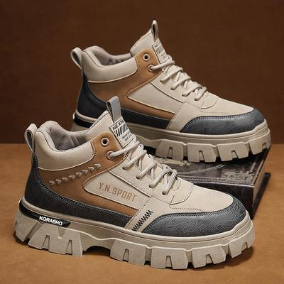 高帮鞋男款秋季英伦风复古