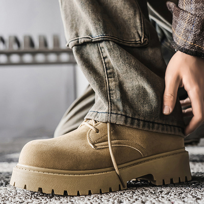 秋季男鞋2025新款防滑厚底