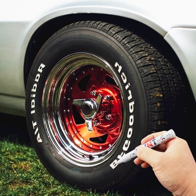 极速White Wfaterproof Rubber Permanent Paint Marker Pen Car