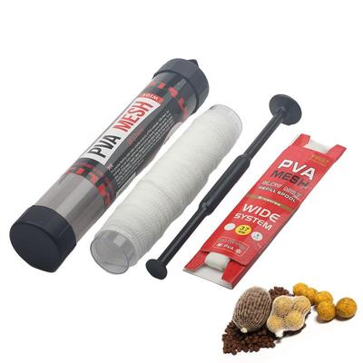 PVA慢溶抛竿欧洲库钓法打窝神器鲤鱼钓组水溶网打窝袋饵料装填网