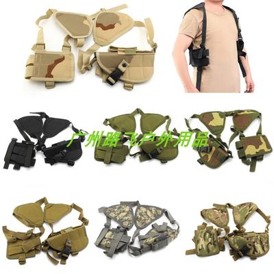 户外通用隐蔽快拔套腋下快拔枪套