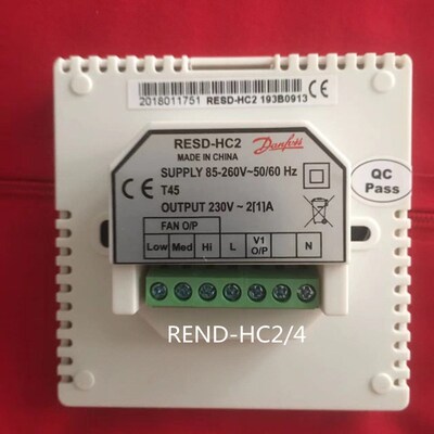 丹佛斯温控面板REND/ RESD-HC2中央空调风机盘管液晶控制三速开关