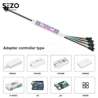 幻彩灯带分控器 WS2811/2812B/同步3pin全彩放大器一分四/八