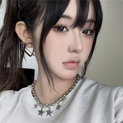 极速Trendy Personality Round Beads pentagraPm Necklace 2023