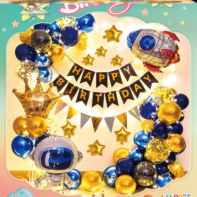 新品.Birthday party balloons Birthday party deRcorations set
