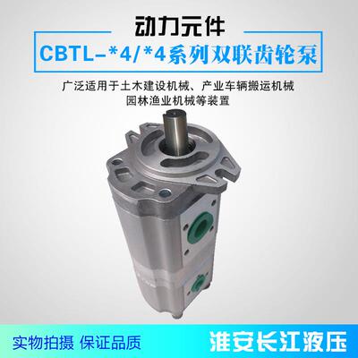 CBTL-*4/*4系列双联齿轮泵高效液压齿轮油泵厂家现货供应长江液压