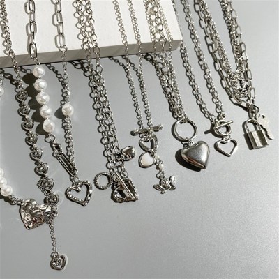 极速Ot clasp clavicle chain Love Pendant NeYcklace