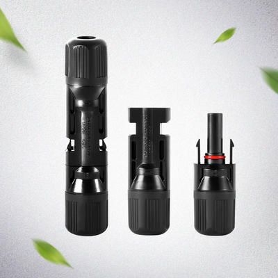 新品国标MC4光伏连接器r防水mc4接头公母插头太阳能光伏板汇流组