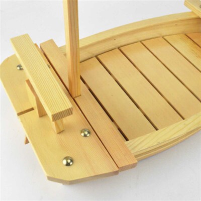 新品Kitchen Bamboo Sushi Boat ALarge 50cm Serving Tray For S
