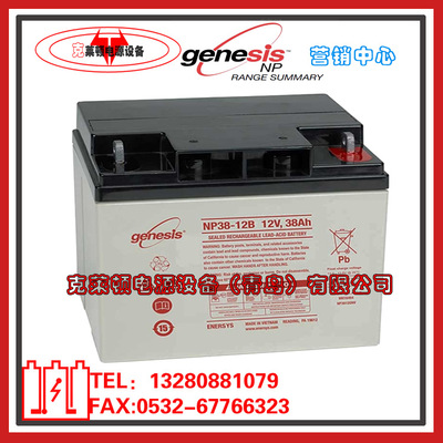 Genesis艾诺斯蓄电池NP38-12B/12V38AH船舶电源蓄电池-现货营销